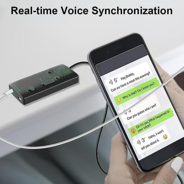 7 Different Sound Changes Voice Changer Device Audio Jack Mini Voice ...