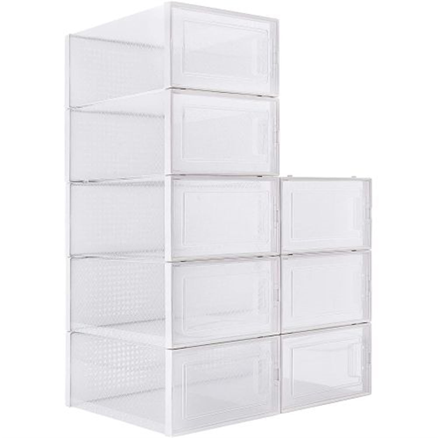 Leiln.Z Shoe Organizer for Closet Clear Shoe Cabinet, Shoe Box Clear ...