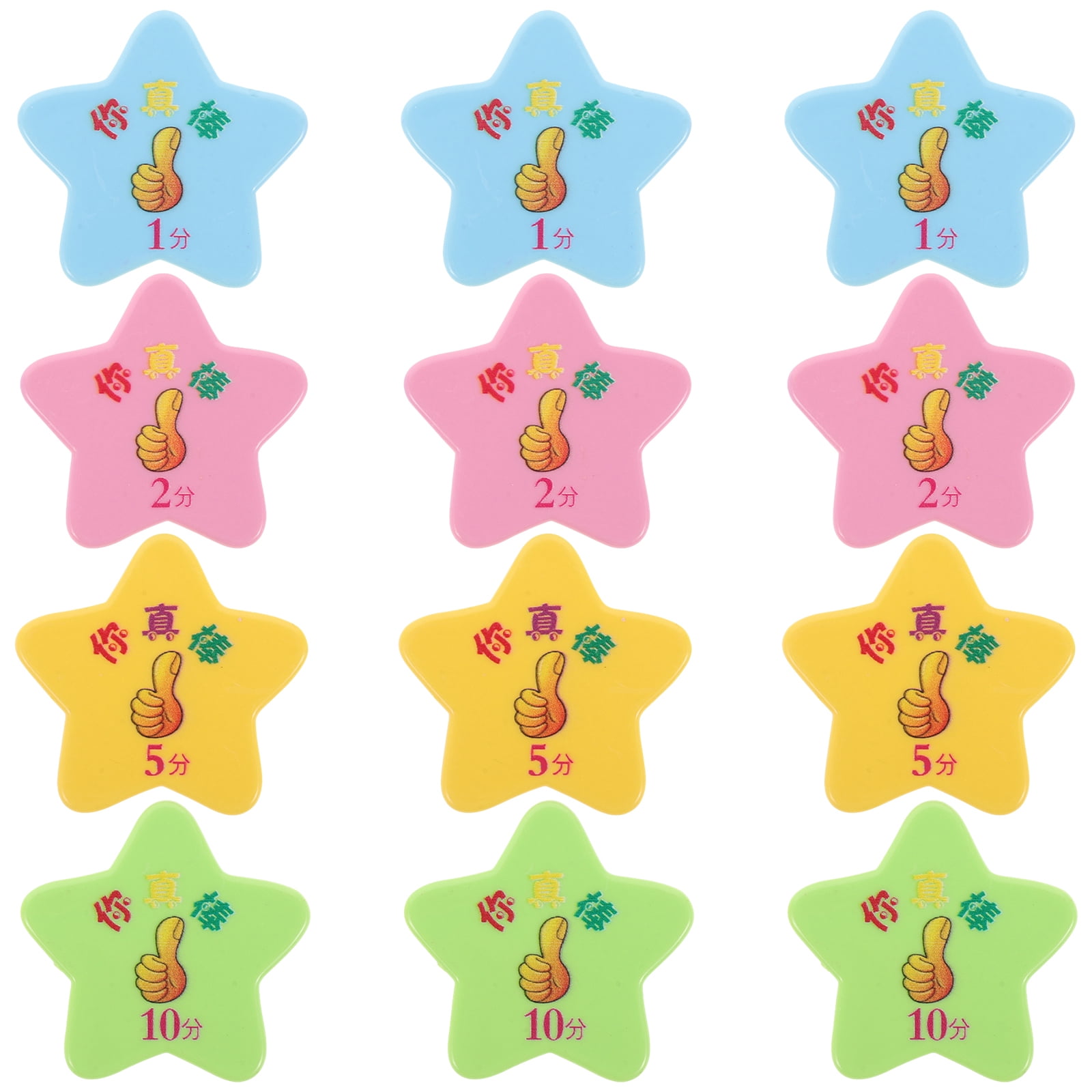 40 fichas de recompensa con forma de estrella para niños Prácticas ...
