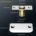 4Pcs Adjustable Concealed Latches Replacement Closet Door Balls Catches ...