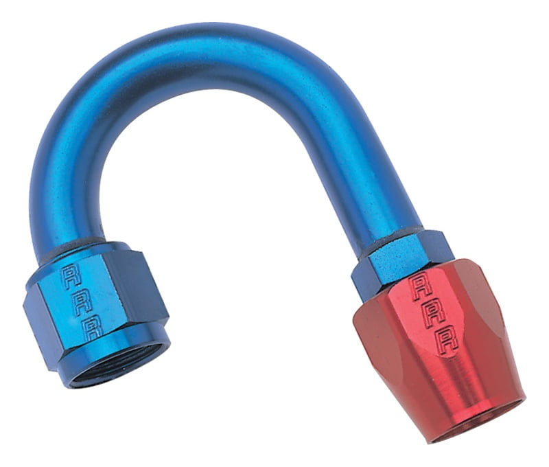 Russell Performance -8 AN Red/Blue 180 Degree Full Flow Hose End (1-1 ...
