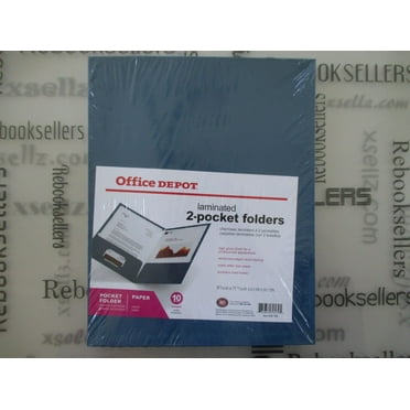 Office Depot® Brand 2-Pocket Paper Folders, Light Blue, Pack of 25 ...