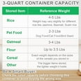 Rice Storage Container 3 to 5 Lbs - Small Cereal Oatmeal Flour ...