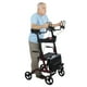 Vive Mobility Upright Walker with Seat, Standing Rollator, Foldable ...