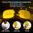 Clip Night Vision, Driving Sunglasses UV 400 Blocker To Wear Over ...