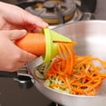 2X Kitchen Gadget Funnel Vegetable Radish Cutter Shred Spiral Device ...