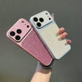 Bling Glitter Diamond Grid Back Camera Protect Phone Case for iPhone ...