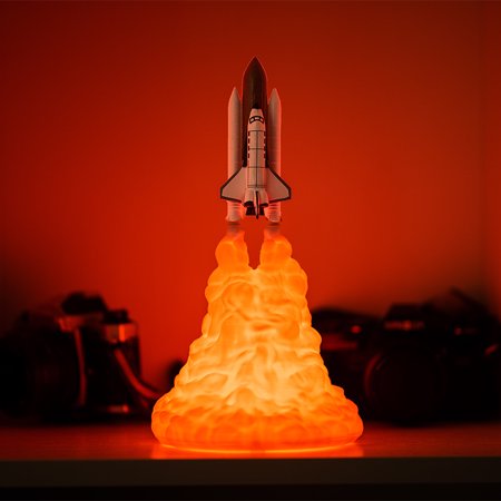 3D Printing Rocket Launching LED Light, USB Rechargeable Night Light ...