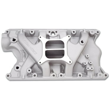 Edelbrock 3706 Performer Series Intake Manifold; Satin Finish; Idle ...