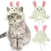 Cat Bunny Ears Headband, Cute Rabbit Ears Cat Headdress Pet Hat Easter ...