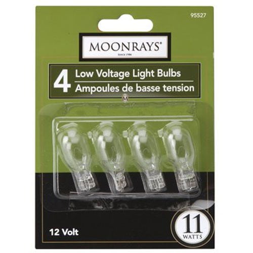 Moonrays 95527 Wedge Base Outdoor Lighting Bulbs with 150 Lumens (Clear ...