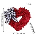 CaraMart Valentine Day Wreath Heart Shape Decoration for Wedding ...