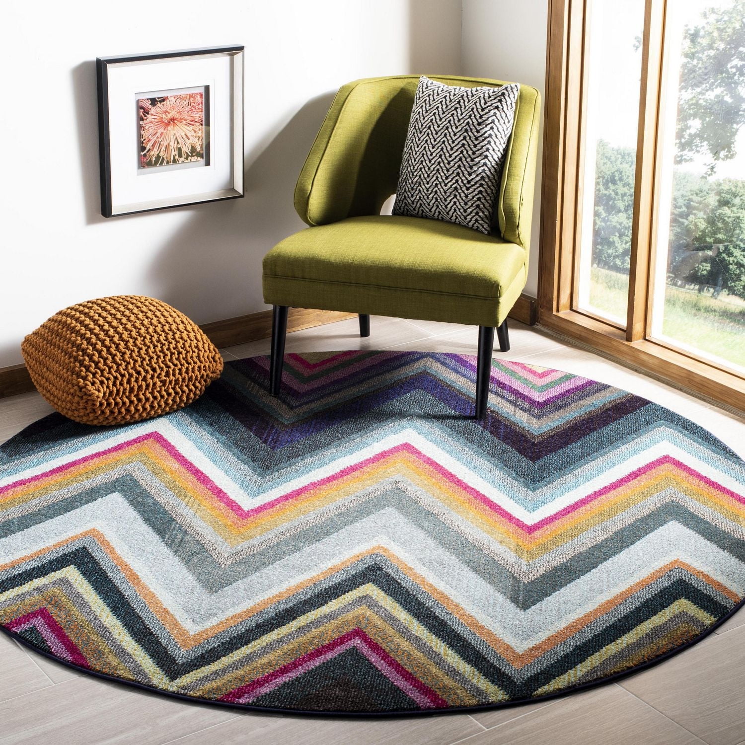 Click here for Safavieh Monaco Breana Chevron Area Rug 67 X 67 Ro... prices