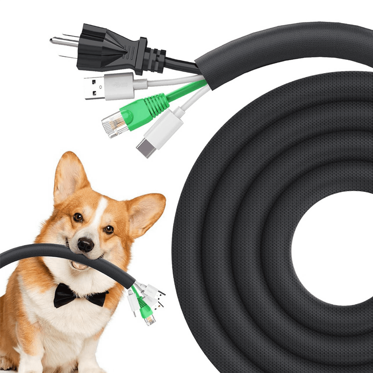2X Protector de Cables para Perros y Gatos de 10 Pies, para Cables para ...