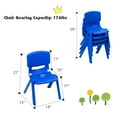 Topbuy Stackable Plastic Children's Chairs Set (4 Pack), Blue - Walmart.com