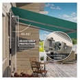 13x8ft Retractable Patio Awning, Sun Shade Shelter w/Crank, UV & Water ...