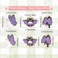 24Pcs 3 Style Alloy Enamel Pendants Light Gold Bat/Cat with Butterfly ...