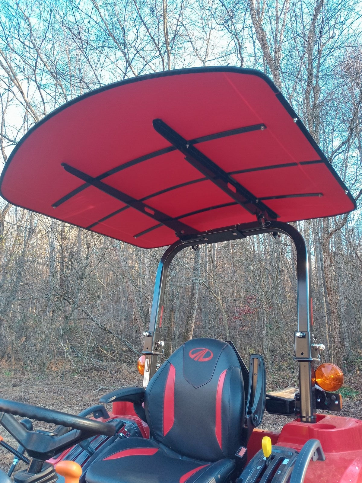 HECASA Red Canopy Tuff Top Tractor Roof Umbrella Cover for ROPS 52" X ...