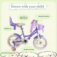 RULLY 12" Daisy Bike for Age 2 3 Year old Toddlers and Girls, Retro Style in Purple - Walmart.com
