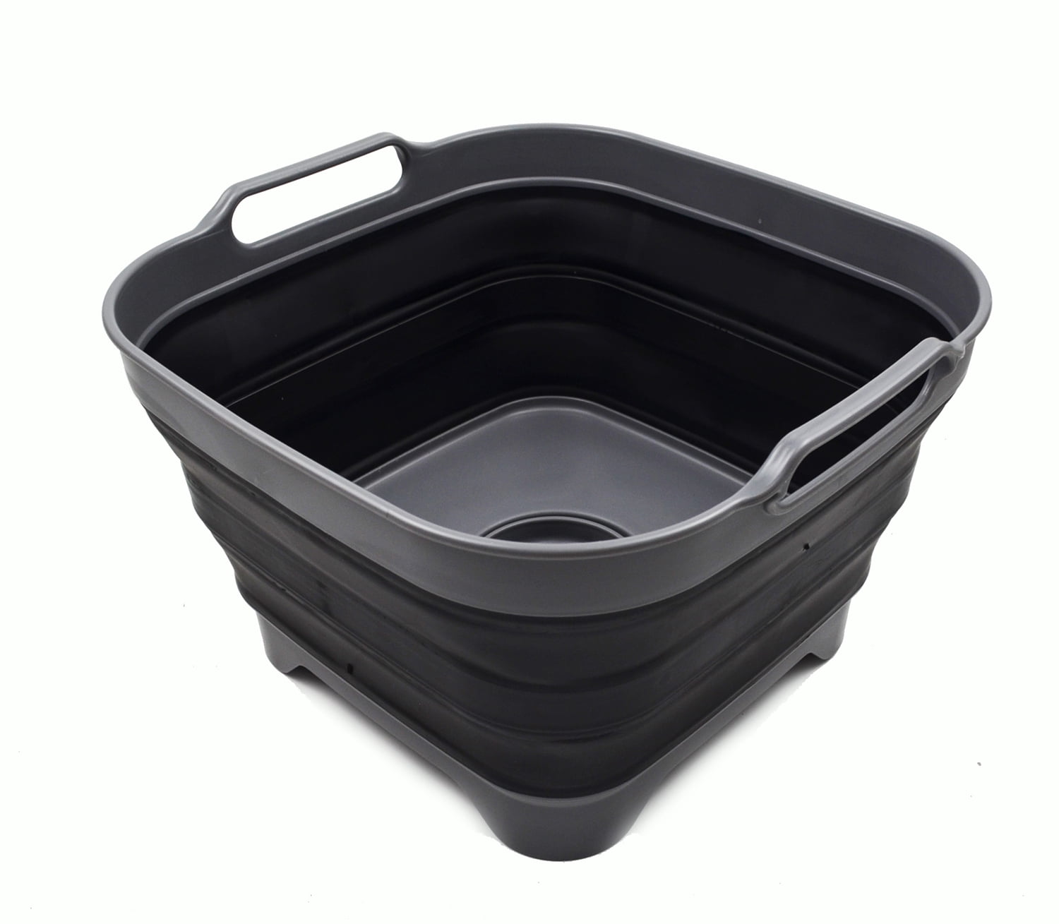 SAMMART 10L (2.64 gallon) Collapsible Dishpan with Draining Plug ...