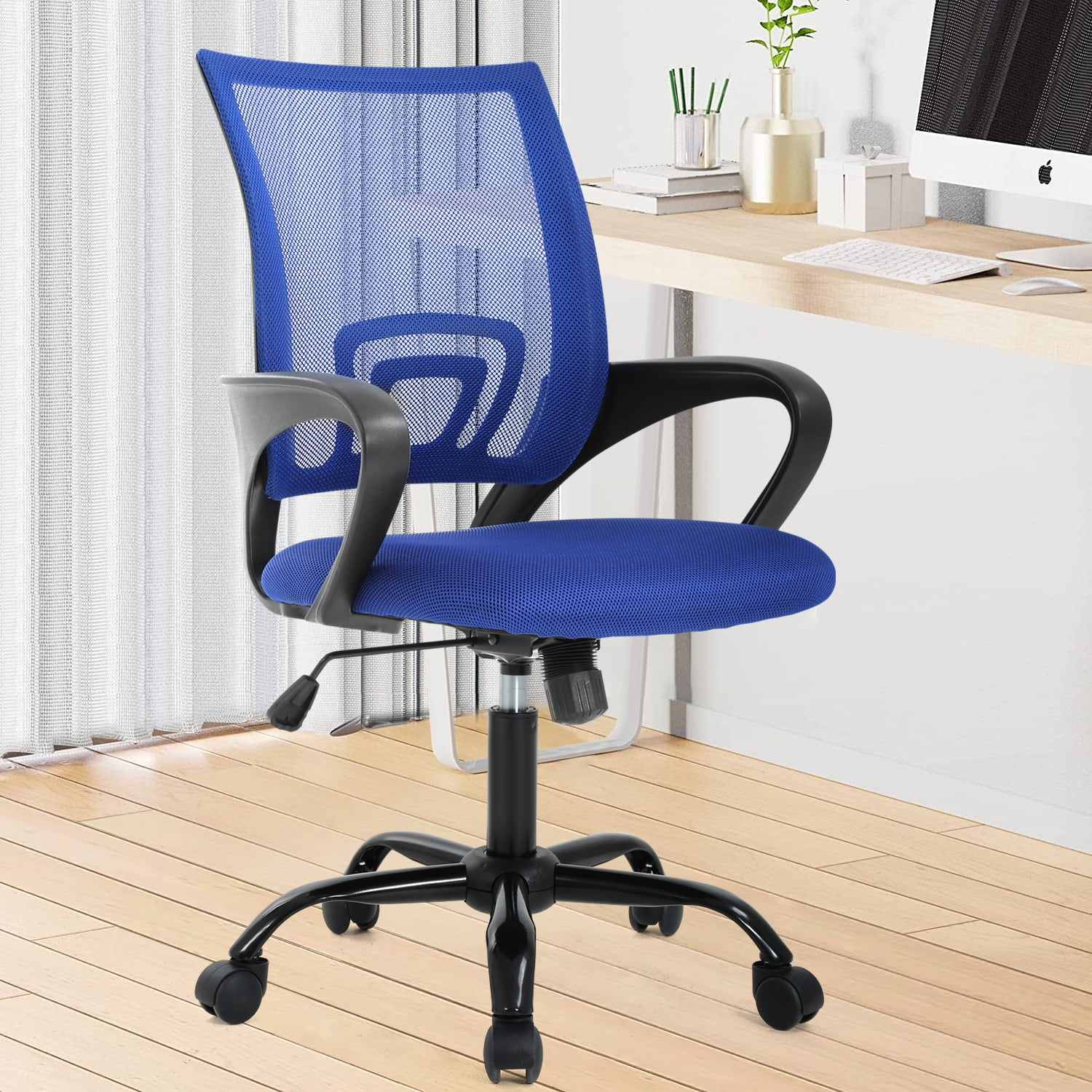 NiamVelo Mesh Office Chair Height Adjustable Ergonomic Desk Chair Quiet ...