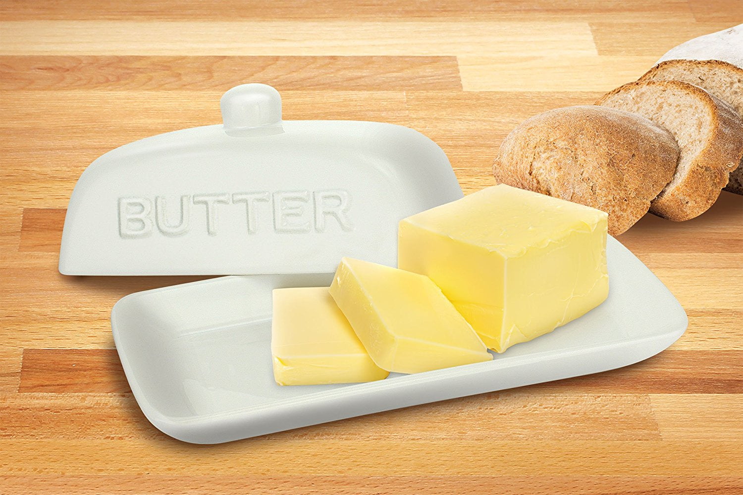 KOVOT Ceramic Butter Dish And Cover - UPDATED Knob For Improved User ...