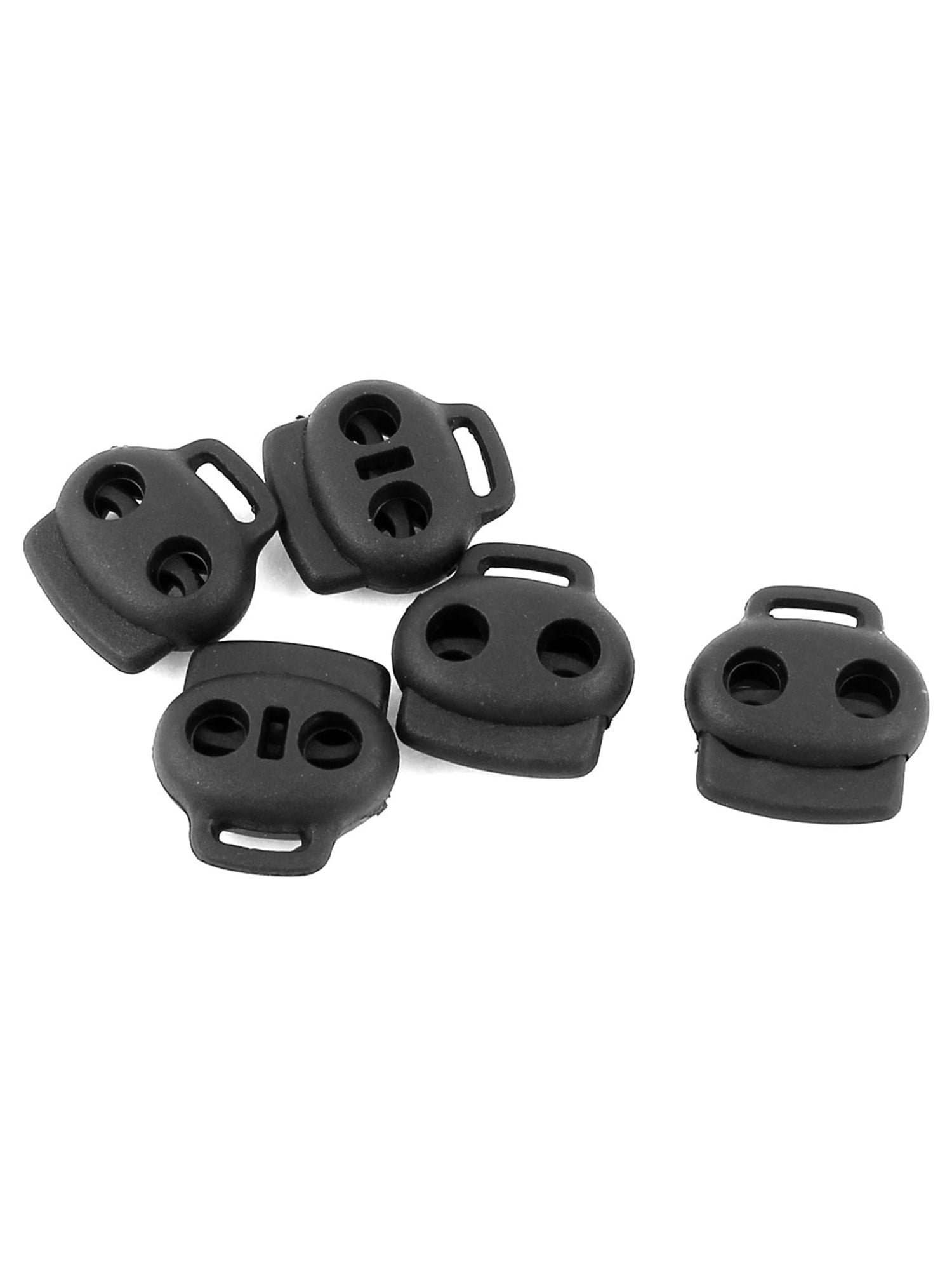 5 Pcs Dual Holes Spring Loaded Cord Lock Stopper Toggle Fastener ...