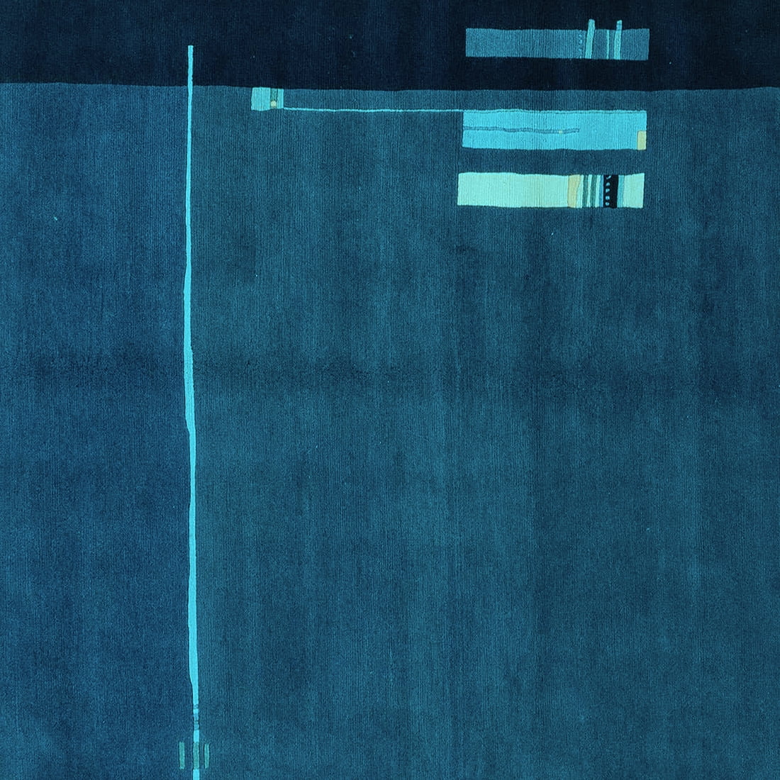 Ahgly Company Indoor Square Abstract Light Blue Modern Area Rugs, 6 ...