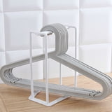 PPgejGEK Clothes Hanger Storage Rack Organizer Box 16.8x12.7x24.5cm 6 ...
