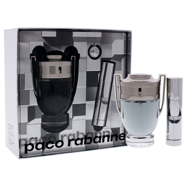 Paco Rabanne Invictus for Men - 3 Pc Gift Set - Walmart.com