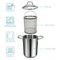 Navaris Asparagus Pot - Stainless Steel Asparagus Vegetable Steamer ...