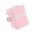 Decorative Rice Canister with Spoon Countertop Organiser Jar Sealed ...