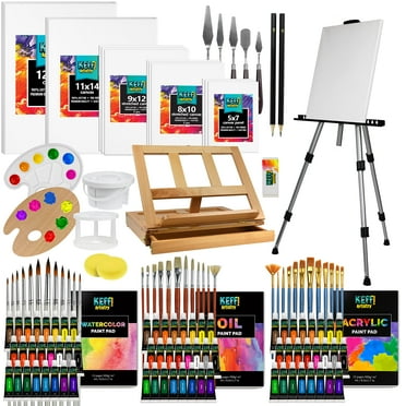 Bob Ross Art Kit: Complete Painting Supplies & Master Oil Palette with ...