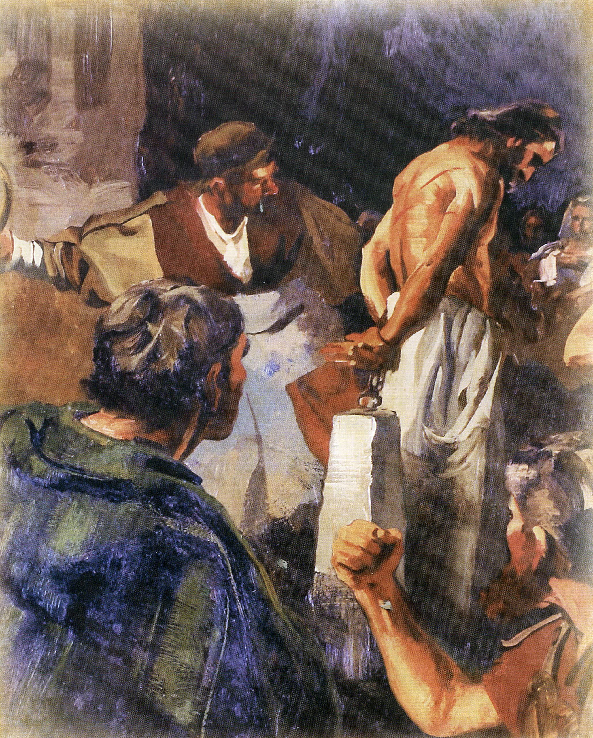 Catholic print picture - Pilates Questions Jesus T - 8" x 10" ready to ...