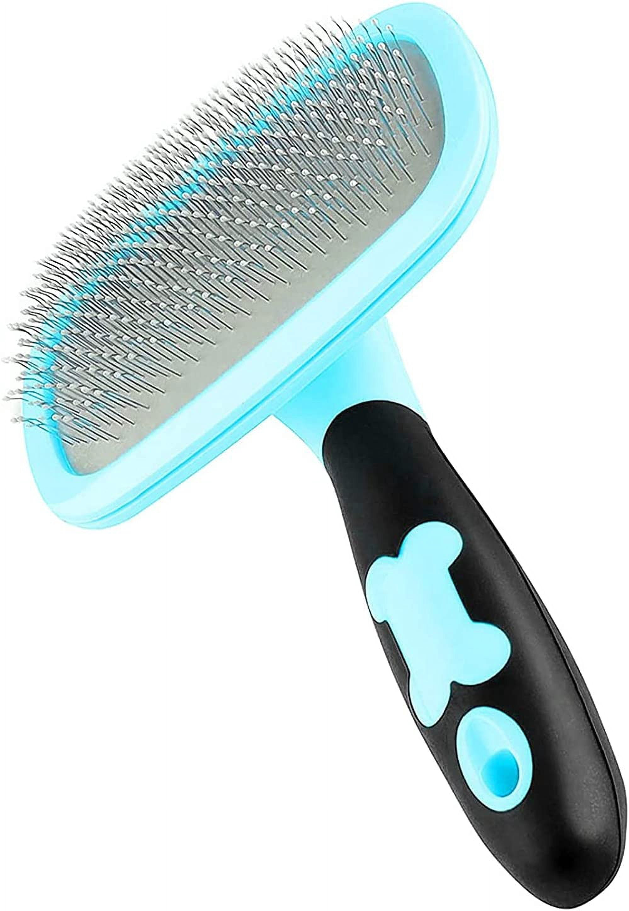 ZHAOCHENG 10.5*15.5cm,（azul）Cepillo para Perros y Gatos Peine de Aseo ...
