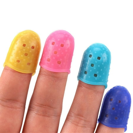4Pcs Flexible Fingertip Protectors Left Hand Against the Press Sore ...