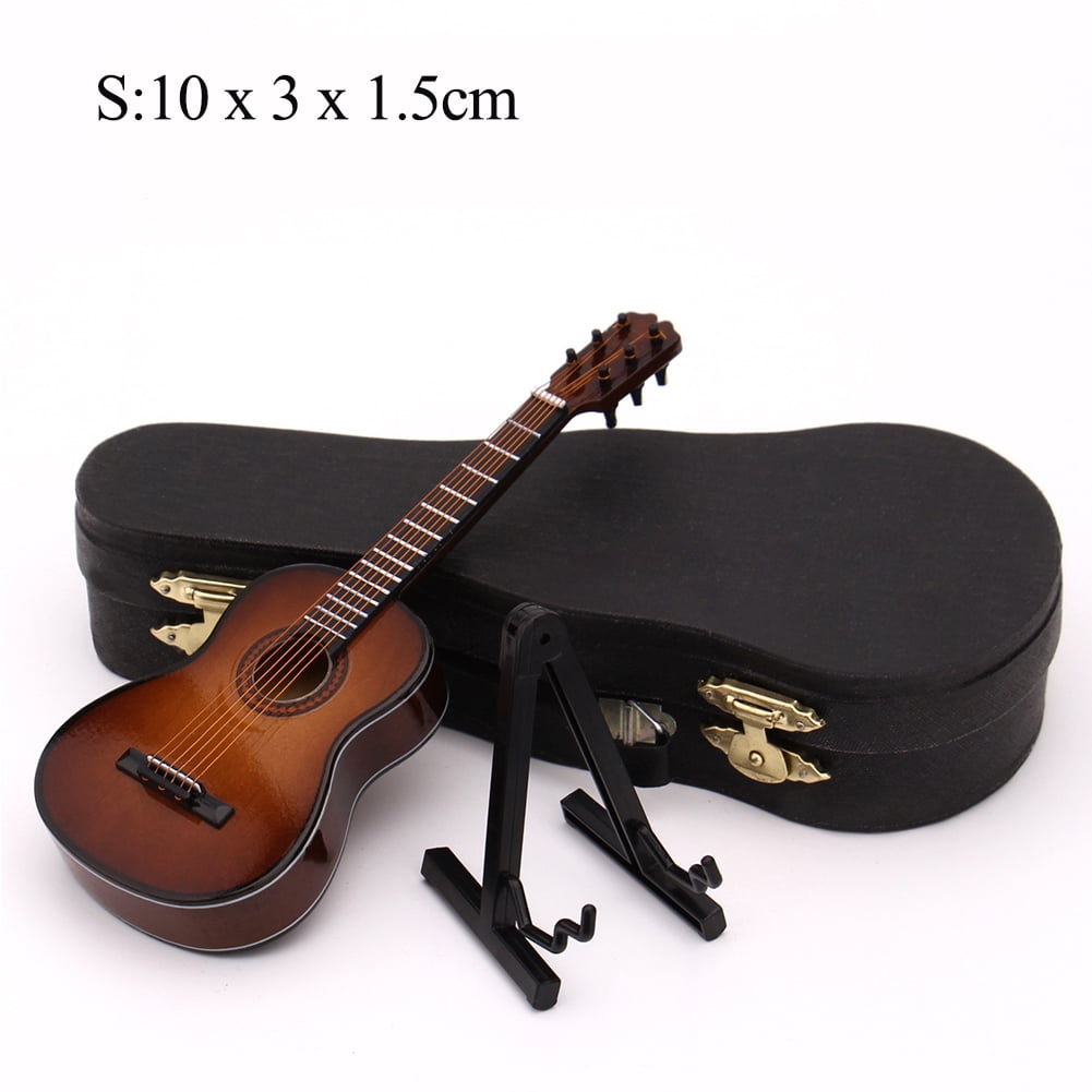 Mini Guitar Miniature Model Wooden Mini Musical Instrument Model ...