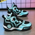 Hicooer JOINFUN Boys High Top Sneakers Basketball Shoes Breathable Lightweight Running Shoes for ...