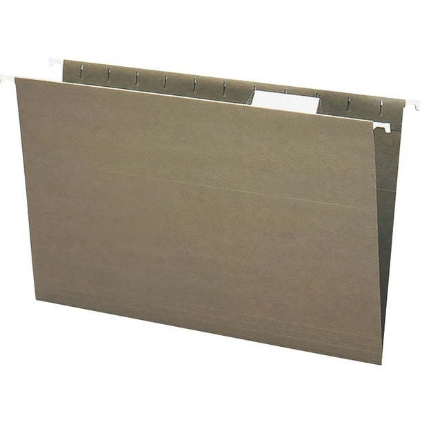 Smead, SMD65061, 1/5 Green Legal Hanging File Folders, 25 / Box ...