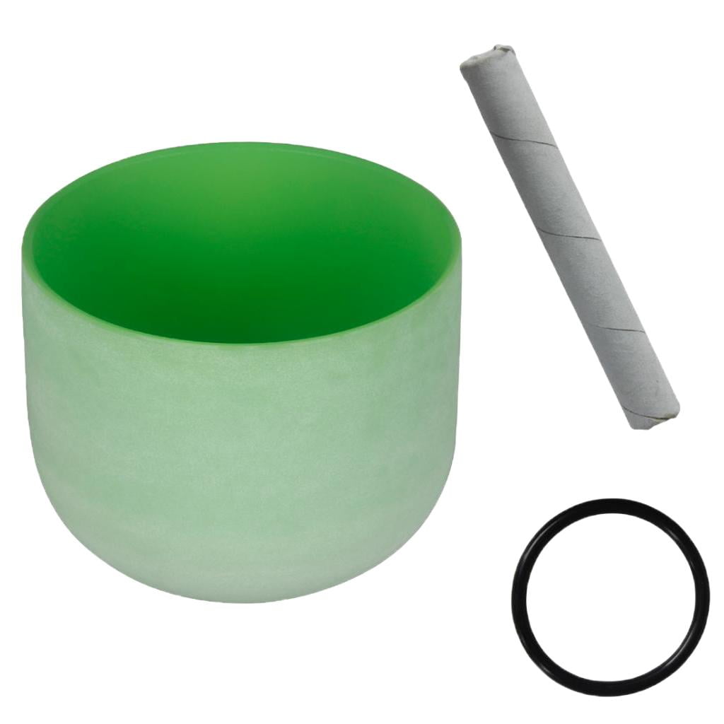 Click here for Meriglare Frosted Crystal Singing Bowl 8 B &suede... prices