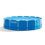 Intex 15' x 48" Metal Frame Above Ground Pool with Filter Pump ...