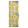 Cartoon Cat and Paw Door Curtain Sheer Privacy Light Filtering Window ...