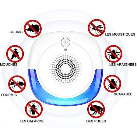 Ultrasonic Pest Repeller Set Of 4, Electric Indoor Insect Repellent ...