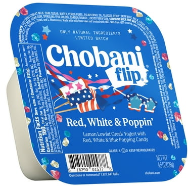 Chobani Flip Low-Fat Greek Yogurt Limited Batch Blueberry Lemon Bar 4 ...