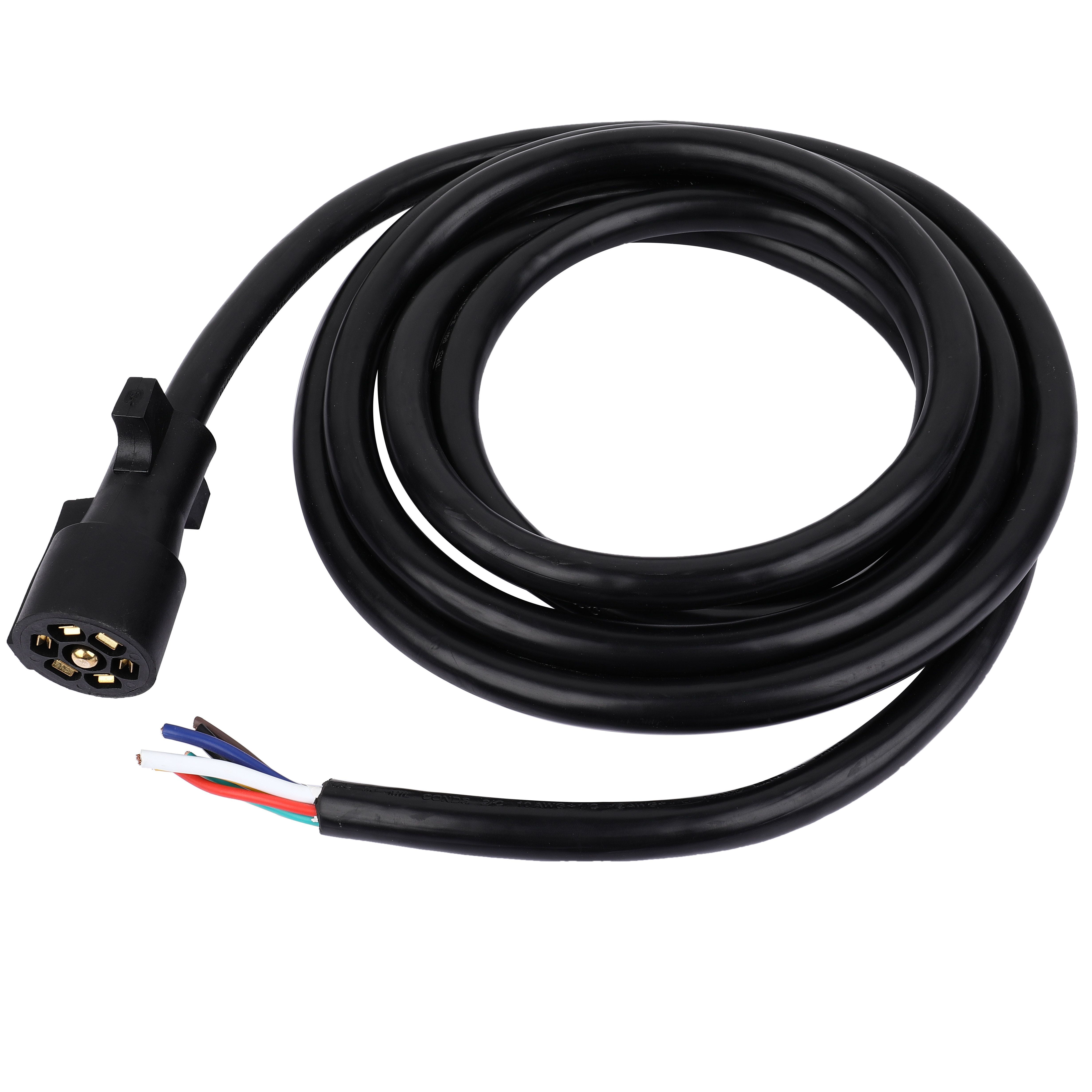 Buy SCITOO Universal Molded Trailer Light Plug Wiring Harness 7 Way 12 ...