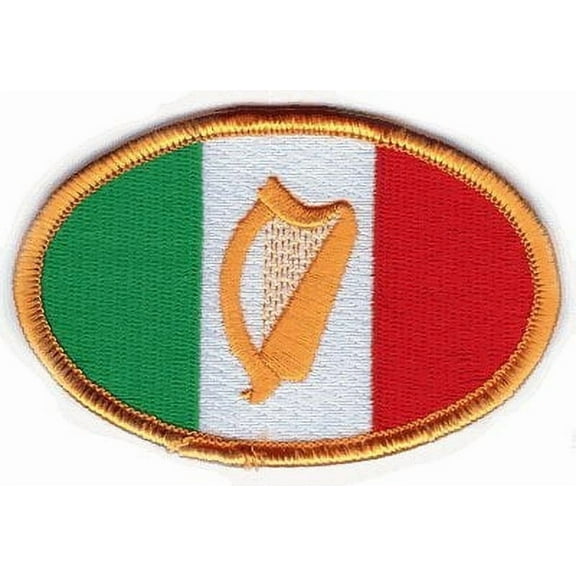 Irish Strong, High Thread Embroidered Iron-on/Saw-on Rayon Patch - 4" x ...