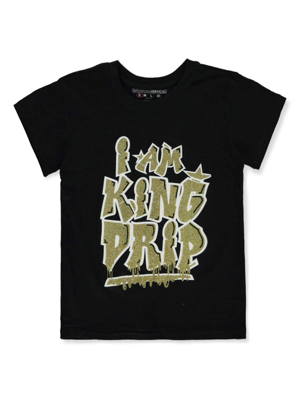 Brooklyn Vertical Boys' King Drip T-Shirt - black, 8 (Big Boys ...