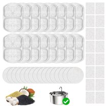 TSV 20pcs Cat Dog Water Fountain Filters, Pet Dispenser Sponges ...