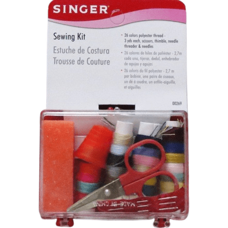 Singer Sewing Kit in Storage Box - 34 Pcs - Includes Mini Scissors ...