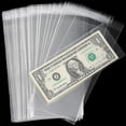 100-Piece Clear Money Holder Set with Case, Dollar Bill Protector for ...